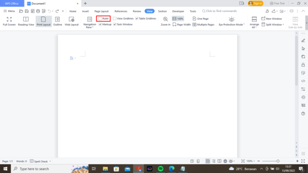 Cara Menampilkan Ruler di WPS Documents pada Laptop atau PC - DwiAY ...