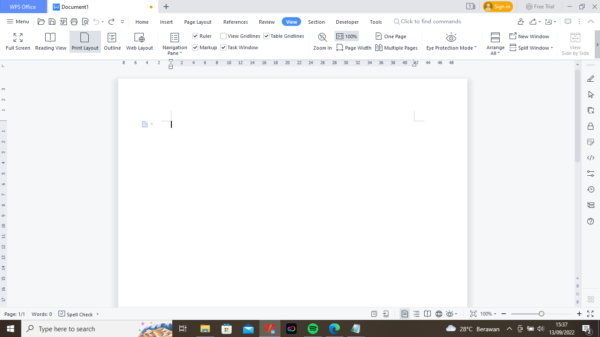 Cara Menampilkan Ruler di WPS Documents pada Laptop atau PC - DwiAY ...