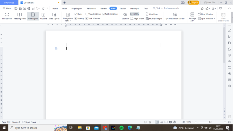 Cara Menampilkan Ruler di WPS Documents pada Laptop atau PC - DwiAY ...