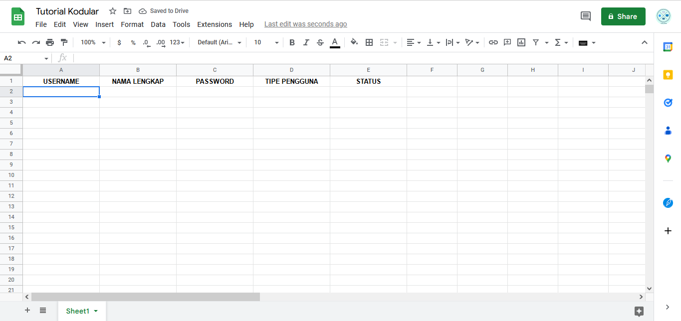 Cara Membuat Login Multiuser Aplikasi Android dengan Google Sheets di ... Cara Membuat Login Multiuser Aplikasi Android dengan Google Sheets di ...